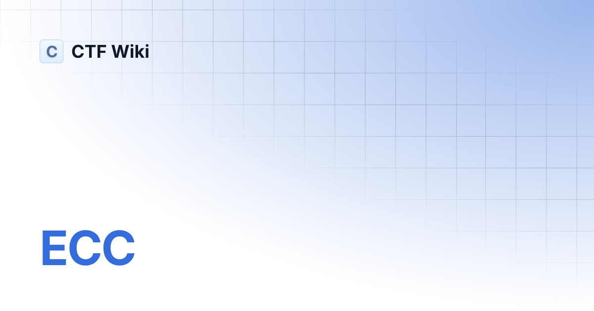 ECC | CTF Wiki